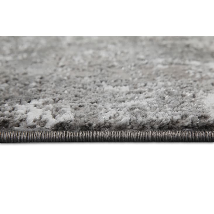 Tapis velours ras style vintage gris et beige à relief 200x290 Feel vintage | Maisons du Monde