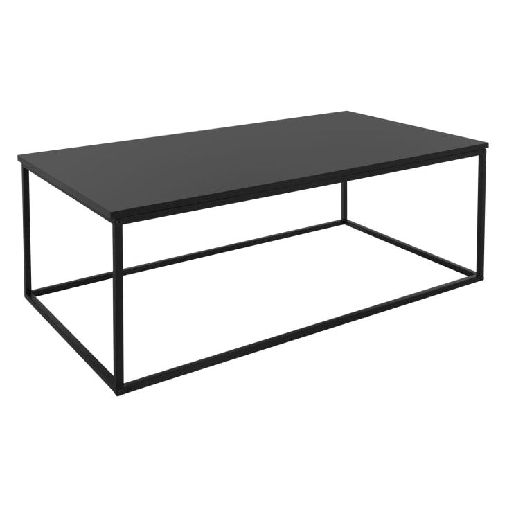 Mesa auxiliar de centro mesita de metal negro para salón/recibidor ...