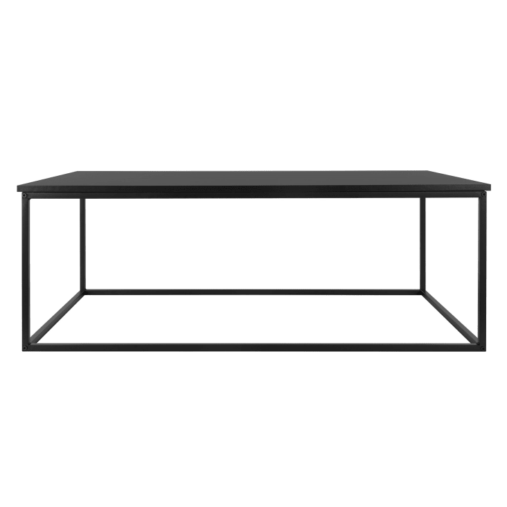 Mesa auxiliar de centro mesita de metal negro para salón/recibidor ...