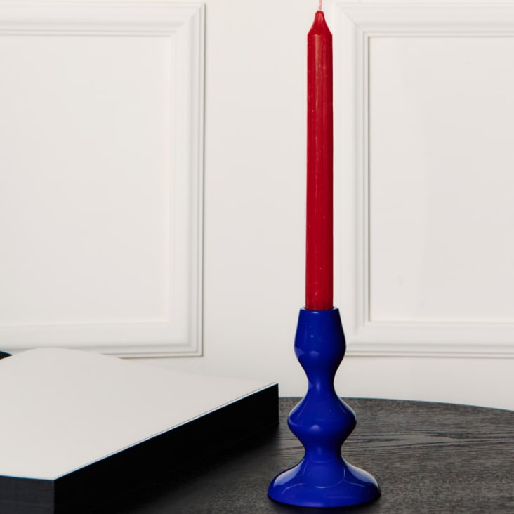 Set di 6 candele per candelabro in paraffina bianche H25 Rustic ...