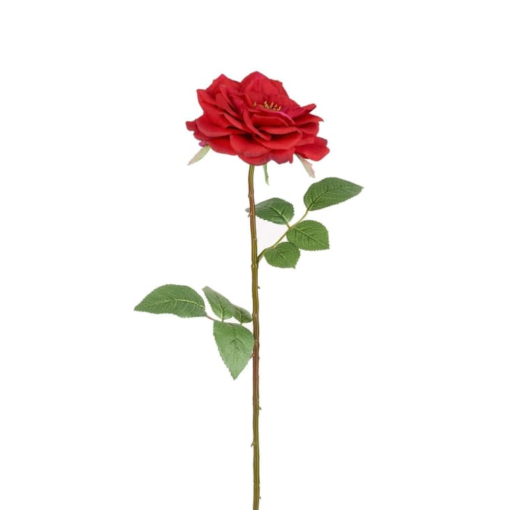 Tallo de rosa abierta artificial roja h64 Sophie | Maisons du Monde
