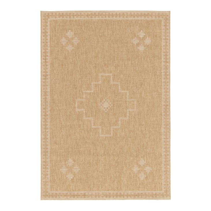 Alfombra aspecto yute interior-exterior beige 200x290 cm Arid | Maisons du Monde