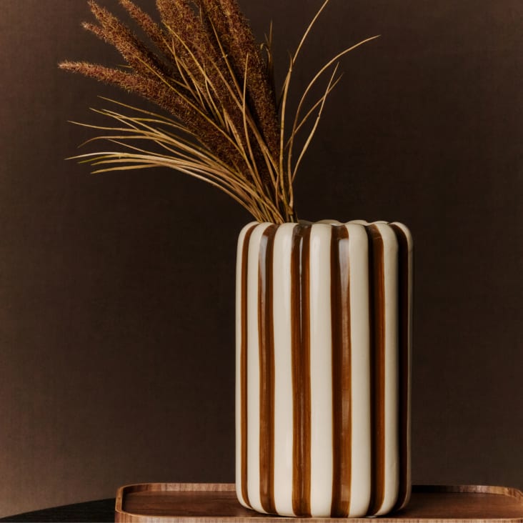 Ramo de pampa 7 tallos artificial marrón h80 | Maisons du Monde