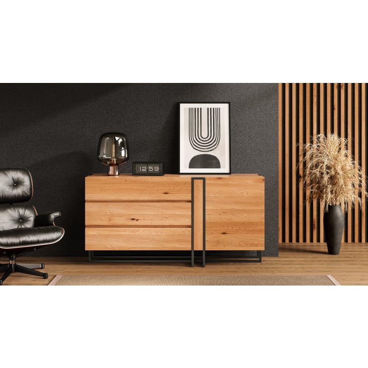 Kommode aus massivem Eichenholz 160 cm Morino | Maisons du Monde