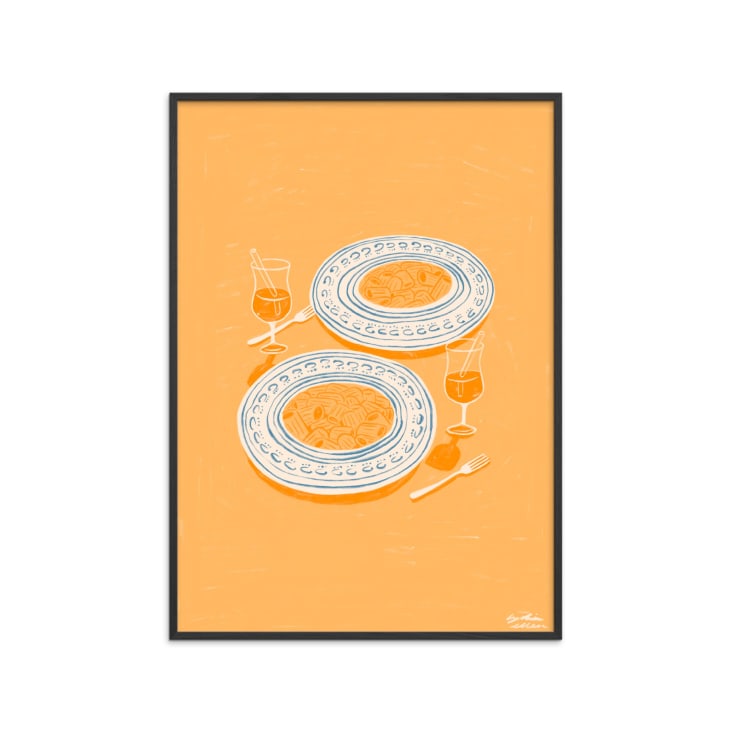 Affiche "Pasta " Cadre noir - 50x70 cm Lydia ellen design | Maisons du ...