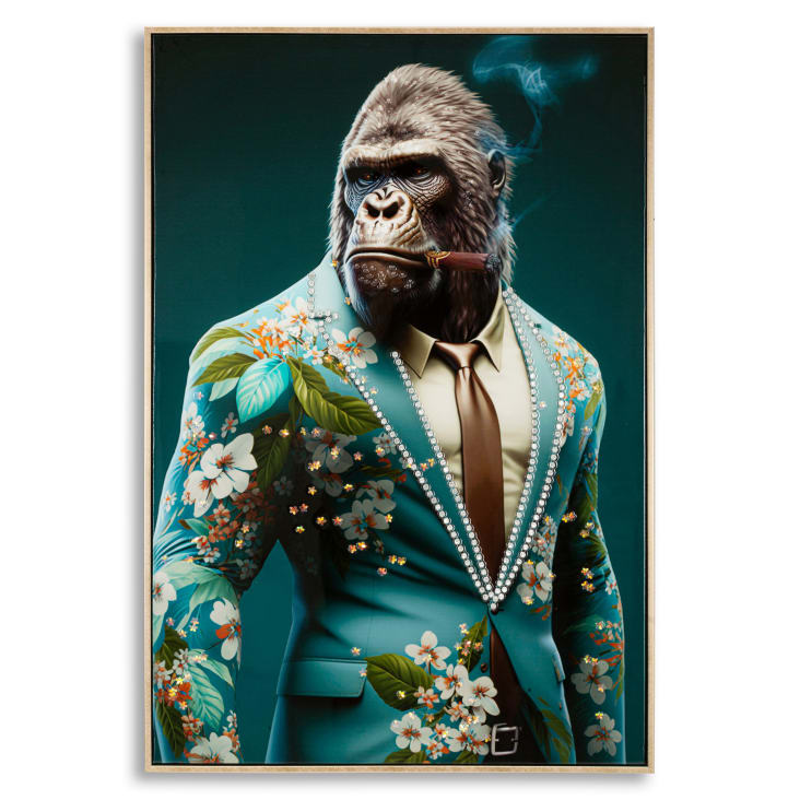 Pintura sobre lienzo lacado con marco cm 62x4x92 Kongy | Maisons du Monde