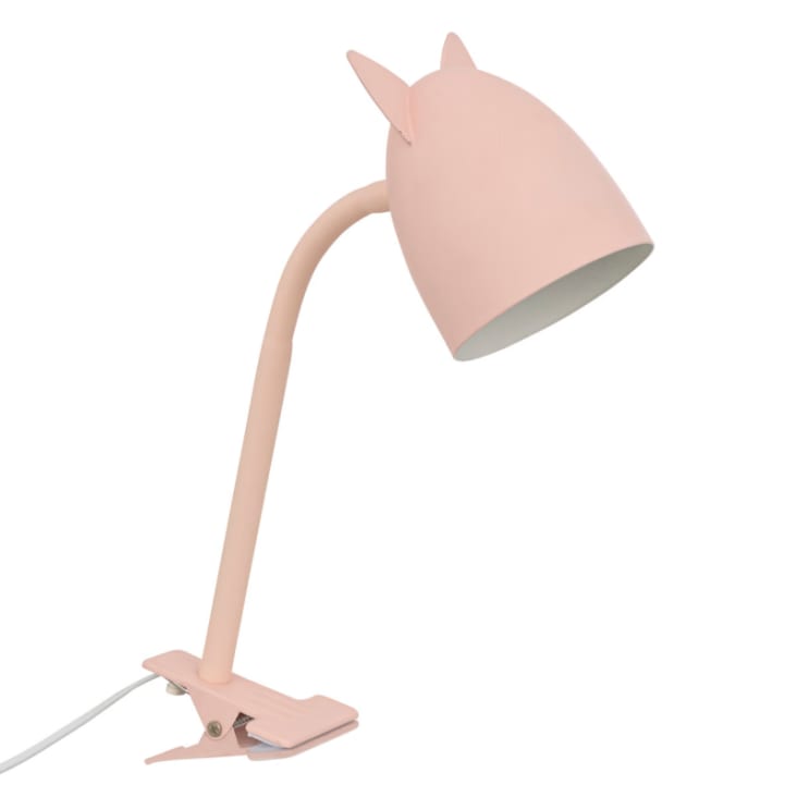 Lámpara pinza rosa 38x10x13cm Cat | Maisons du Monde