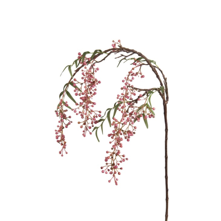 Tallo de bayas de poivrero artificial rosa h115 | Maisons du Monde