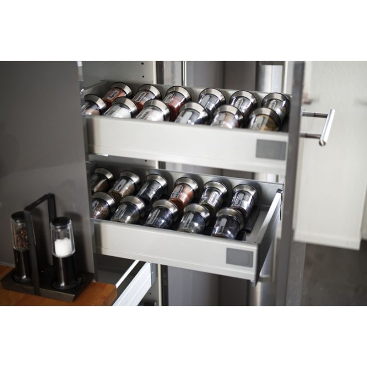 Set de 3 shakers avec organisateur en acier et plastique X-plosion ...