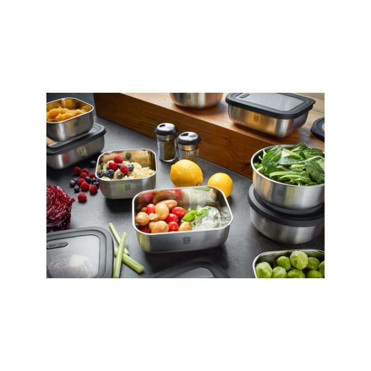 Boîte de conservation 500ml 15 cm en inox Provido | Maisons du Monde