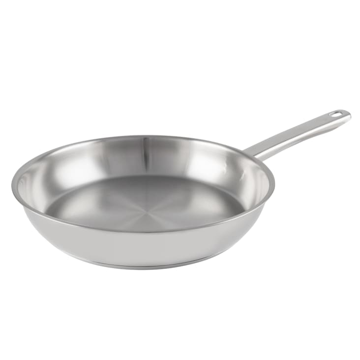 Poêle en Acier inoxydable, D24 cm, compatible induction Daily | Maisons ...