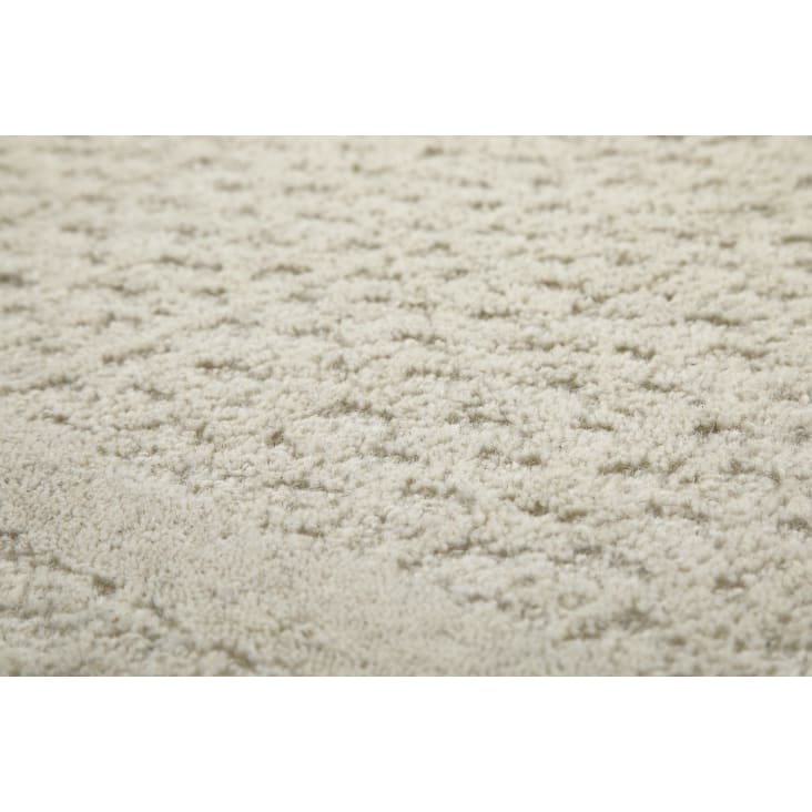 Runder Teppich Design handgetuftet mit Relief 180 rd., ecru Hamptons ...