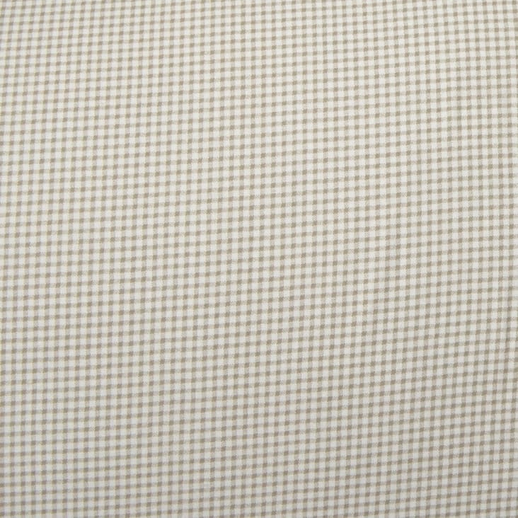 Funda almoha algodón cuadros vichy gris piedra 45x160 Gropat | Maisons ...