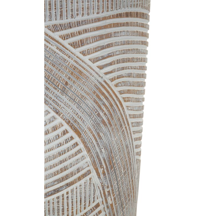 Vase en résine blanche ø 19x55 cm Woody | Maisons du Monde