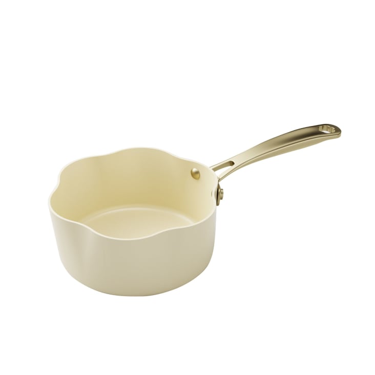 Casserole en aluminium recyclé beige 20cm en forme de fleur Dahlia ...