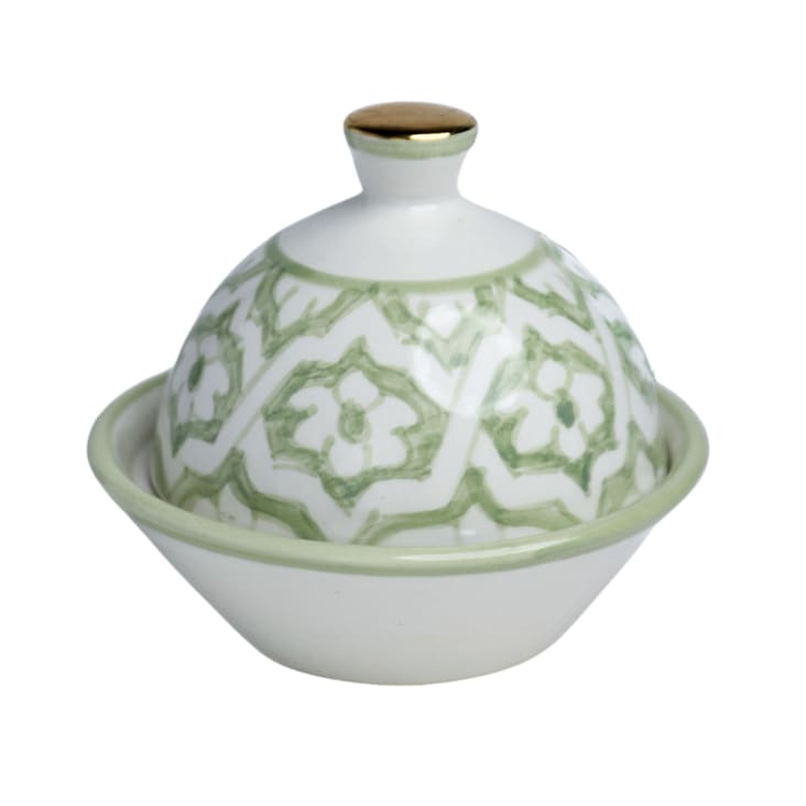 Boîte à délice en céramique vert Fassia | Maisons du Monde