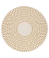 tapis rond, motif moderne et design ton sur ton, crème Ø160cm Spiratri ...