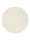 Tappeto tondo tinta unita bianco beige 100% materiale riciclato 200 D ...