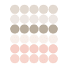 Stickers muraux en vinyle rondes mix marron et beige Circles1 | Maisons ...