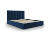 Cama moderna de pino macizo y placa HDF 140x200 blanco | Maisons du Monde