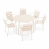 Ensemble table de jardin ronde et 4 chaises anthracite Palavas ...