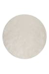 Tappeto tondo taftato pelo raso (15 mm) bianco 120 D Villa rosso ...