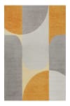 Tapis velours ras style vintage gris et beige à relief 80x150 Feel vintage | Maisons du Monde