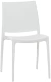 Sedia da esterno impilabile resistente in Plastica bianco Maya ...