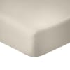 Parure de lit 1 place coton unie gris argent 140x200 cm | Maisons du Monde