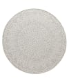 Tappeto rotondo in cotone riciclato verde con pompon D100 | Maisons du ...