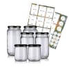 Bocal cuisine rectangulaire en plastique avec bouchon bambou - 1L ...