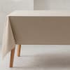 Nappe en 100% coton bio antitaches uni écru 140x140 cm Nature | Maisons ...