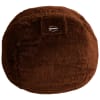 Puf rodeo cognac cuero y piel marrón COLORADO | Maisons du Monde