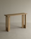 Consola de madera maciza de álamo 120x33cm Lua | Maisons du Monde