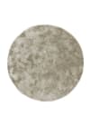Tappeto tondo tinta unita bianco beige 100% materiale riciclato 80 D ...