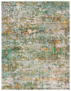 Tapis rayé fait main en matières naturelles vert 200 x 290 Raj ...