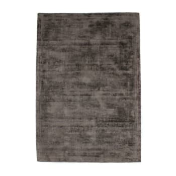 Alfombra de viscosa gris oscuro 120x170 Luxury | Maisons du Monde