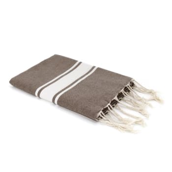 Fouta coton vert d'eau 100x200 St tropez | Maisons du Monde