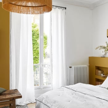 Rideau 100% lin lavé uni 140x270 cm | Maisons du Monde