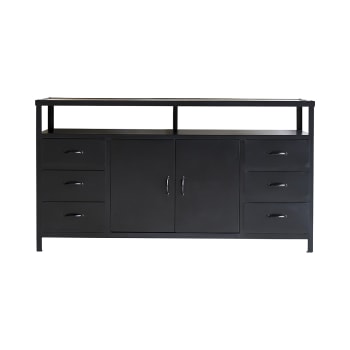 Credenza in metallo nero Boli | Maisons du Monde
