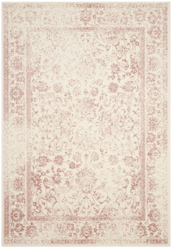 Tapis Vintage Oriental Rose/Blanc 160x213 Celia | Maisons du Monde