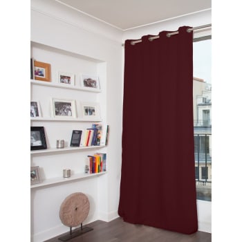 Rideau thermique aspect velours 140x260cm Rouge GALENA | Maisons du Monde