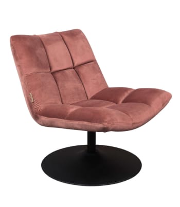 Design-Drehsessel mit samtiger Oberfläche in tiefgrün Bar | Maisons du ...