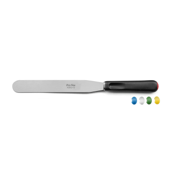 Gebogener Pfannenwender 25 cm aus Edelstahl X30CR13, Schwarz Pro flex ...
