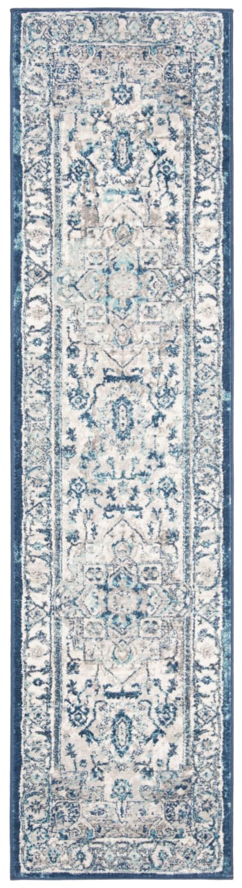 Tappeto Blu Scuro/Blu 66 X 213 cm Crystal | Maisons du Monde