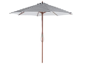 Grand Parasol Polyester 225x220cm Bleu | Maisons du Monde