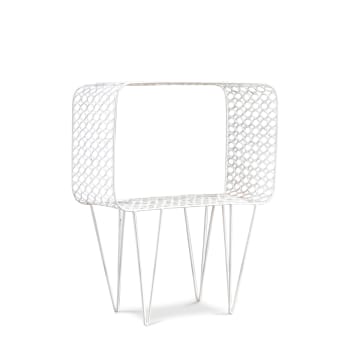 Mesa auxiliar de acero negro Fari | Maisons du Monde