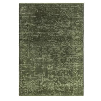 Tapis en laine vert 120 x 170 Checkerboard | Maisons du Monde