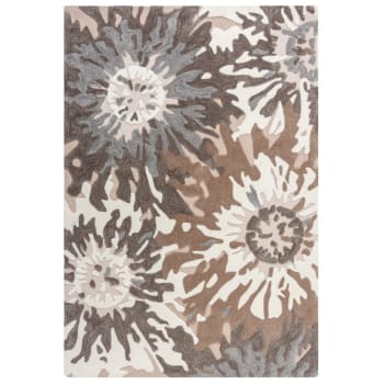 Tapis géométrique design en polyester bleu 120x170 Tavai | Maisons du Monde