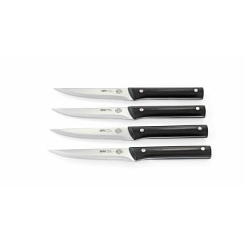 Set coltelli da bistecca RANCHO 6 pezzi lame acciaio 420J2 RANCHO ...